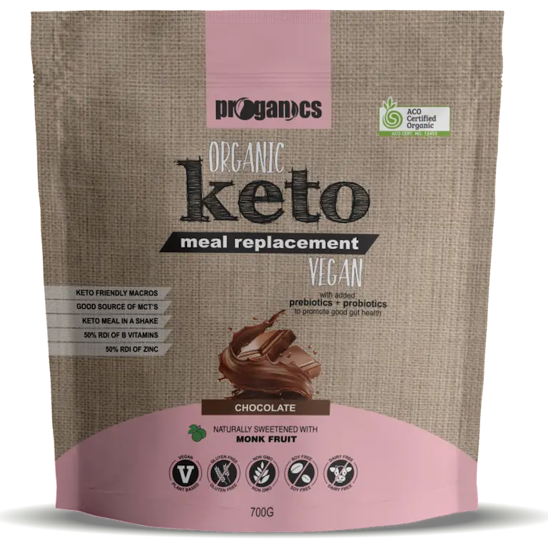 Organic Keto Meal Replacement - Plant-Based & Dairy-Free Chocolate ...