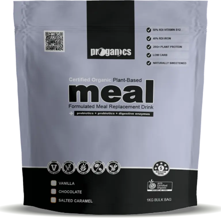 Certified Organic Meal Replacement Shake Bulk 1kg – Proganics Australia