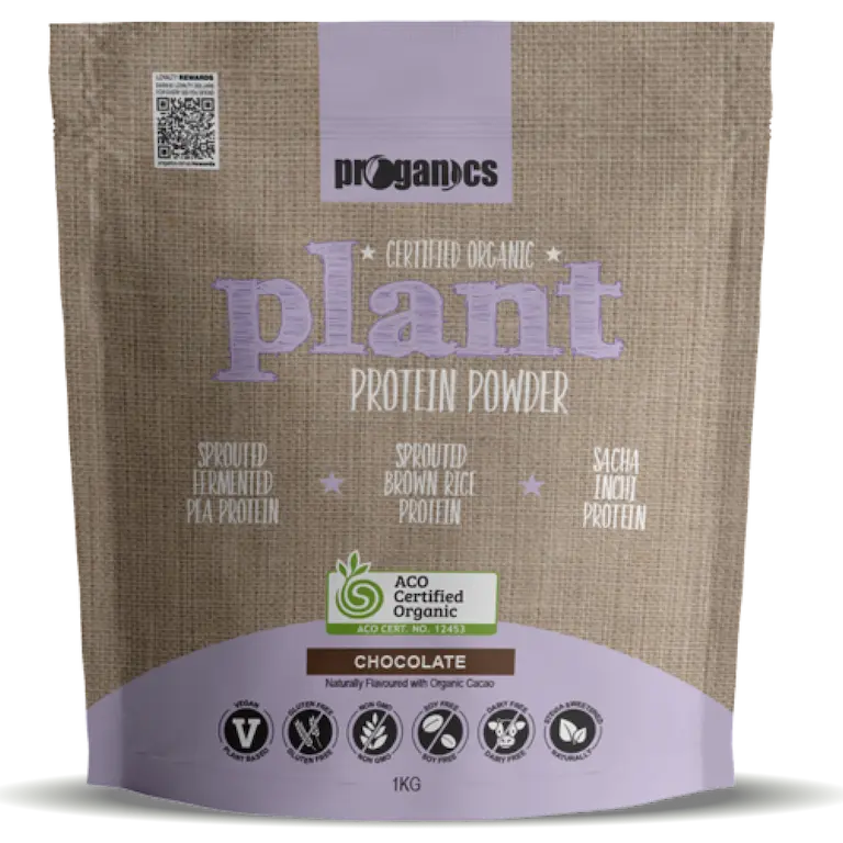 Organic Plant Protein Powder (Original) Chocolate – Proganics Australia