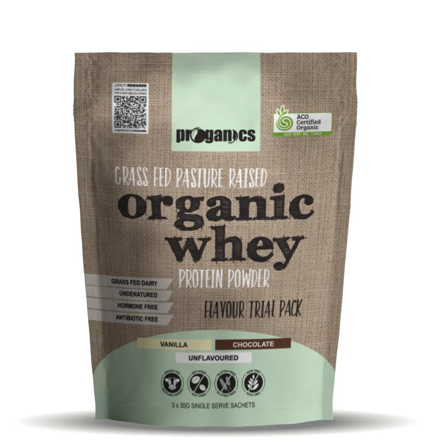 Organic Whey Protein Sample Pack – Proganics Australia
